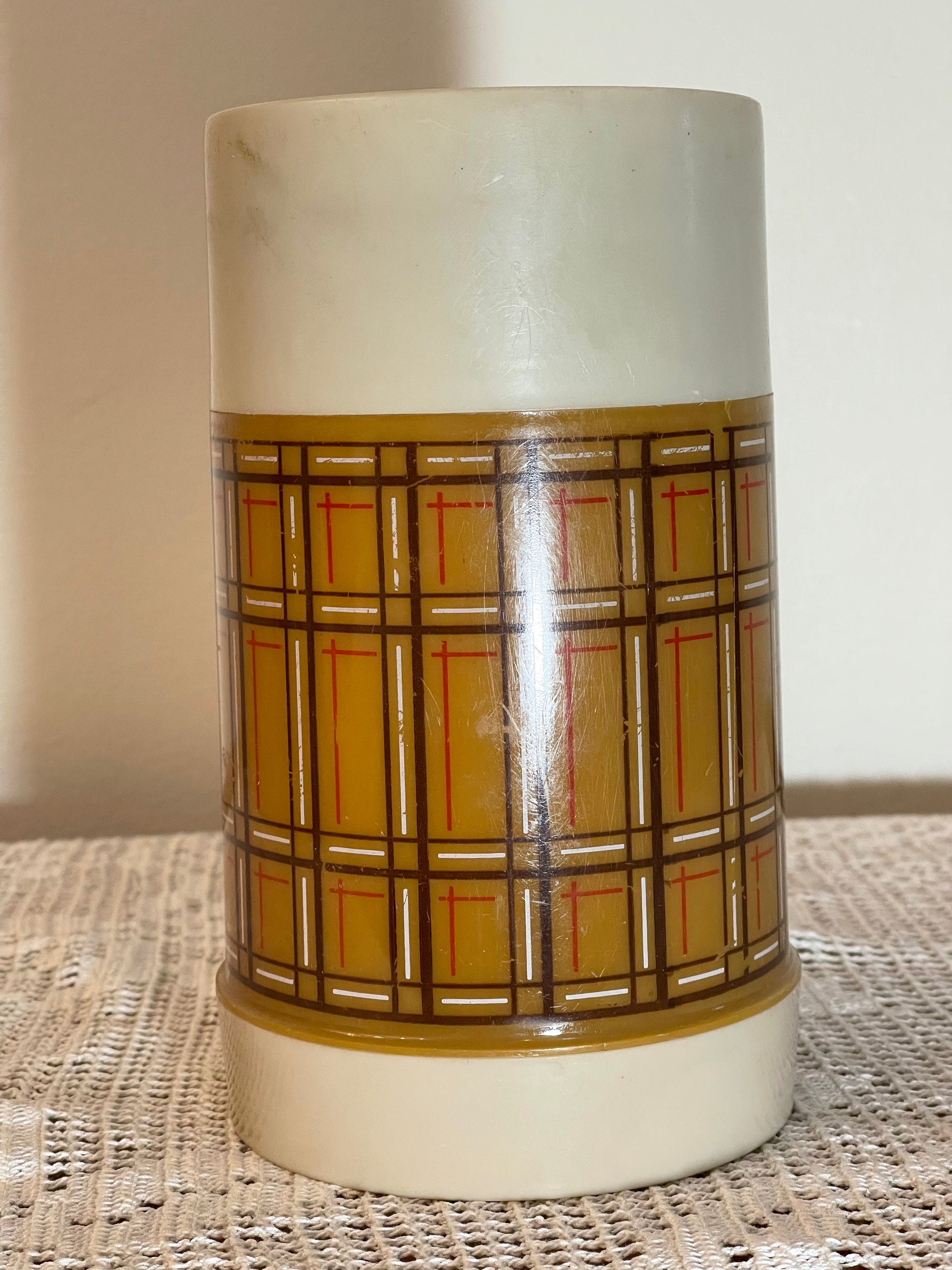 ALADDIN Thermos Vintage Thermos Checkered Thermo Vintage Food Warmer ...