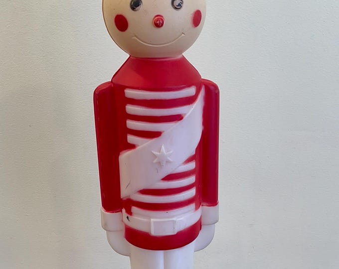 Lighted Toy Soldier Blow Mold || 1988’ TPI || Red Toy Soldier Blowmold ...