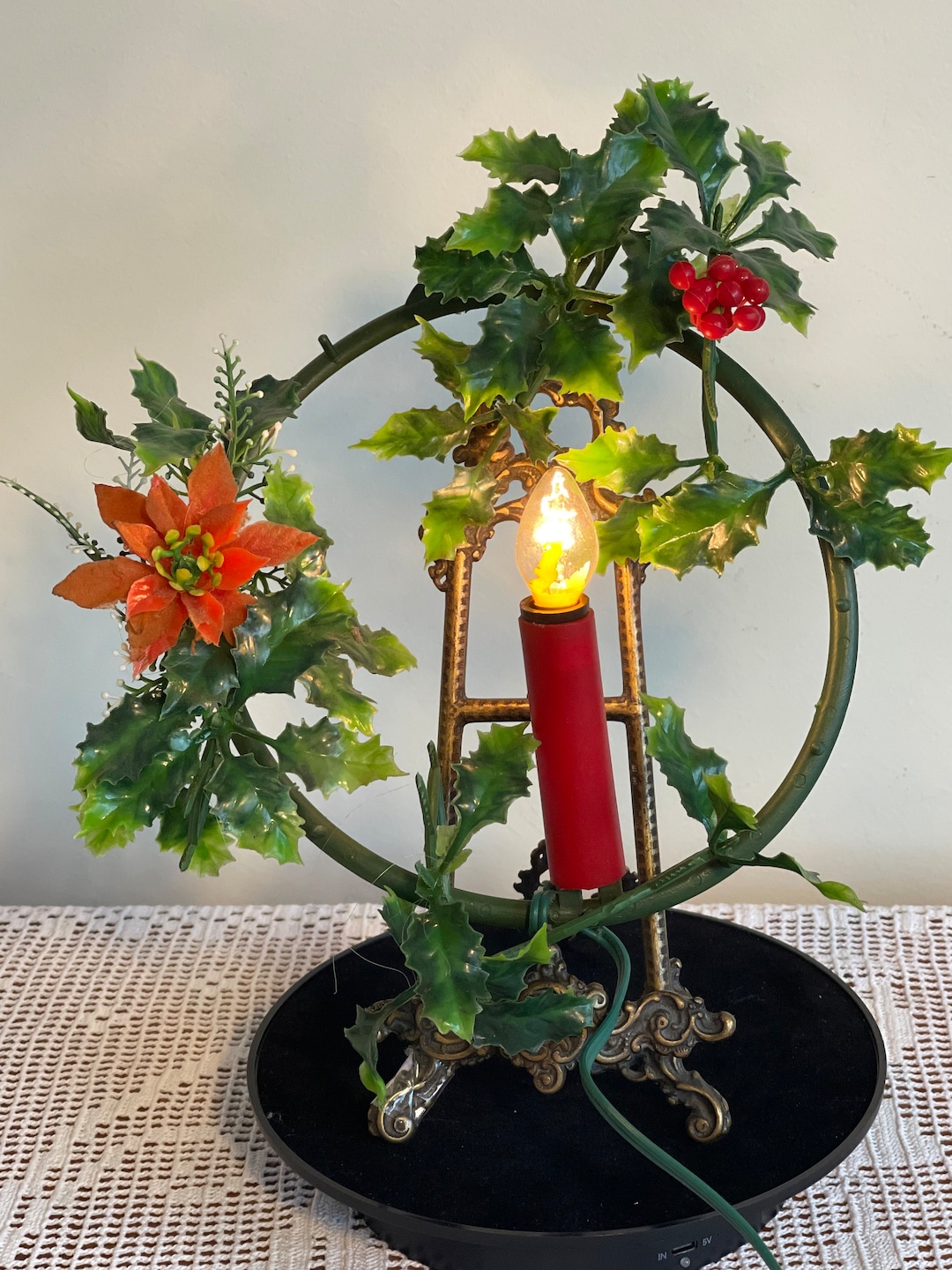 Vintage Christmas Tree Lighted Topper || Tree Topper Vintage || Vintage ...