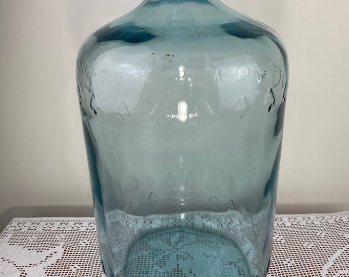 RARE || Large Vintage Embossed Arrowhead PURITAS WATER 5 Gallon Blue ...