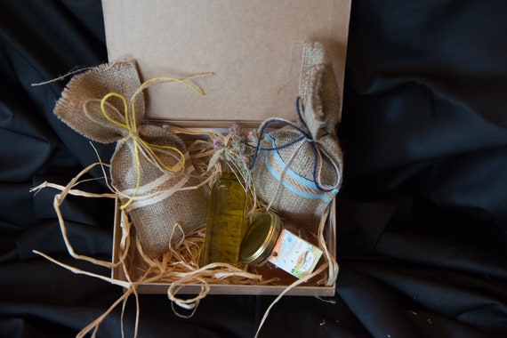 Greek Gift Box Thyme Row Honey Greek EVOO Olive Oil Wild | Etsy
