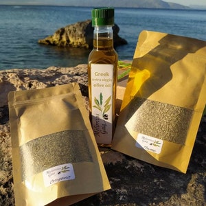 Greek Gift Box, 250 Ml Greek Olive Oil, Wild Thyme, Wild Oregano Herb ...
