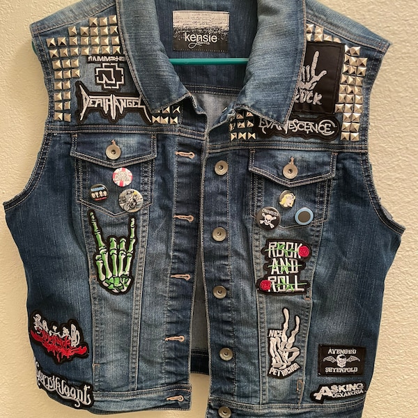 Punk Vest - Etsy