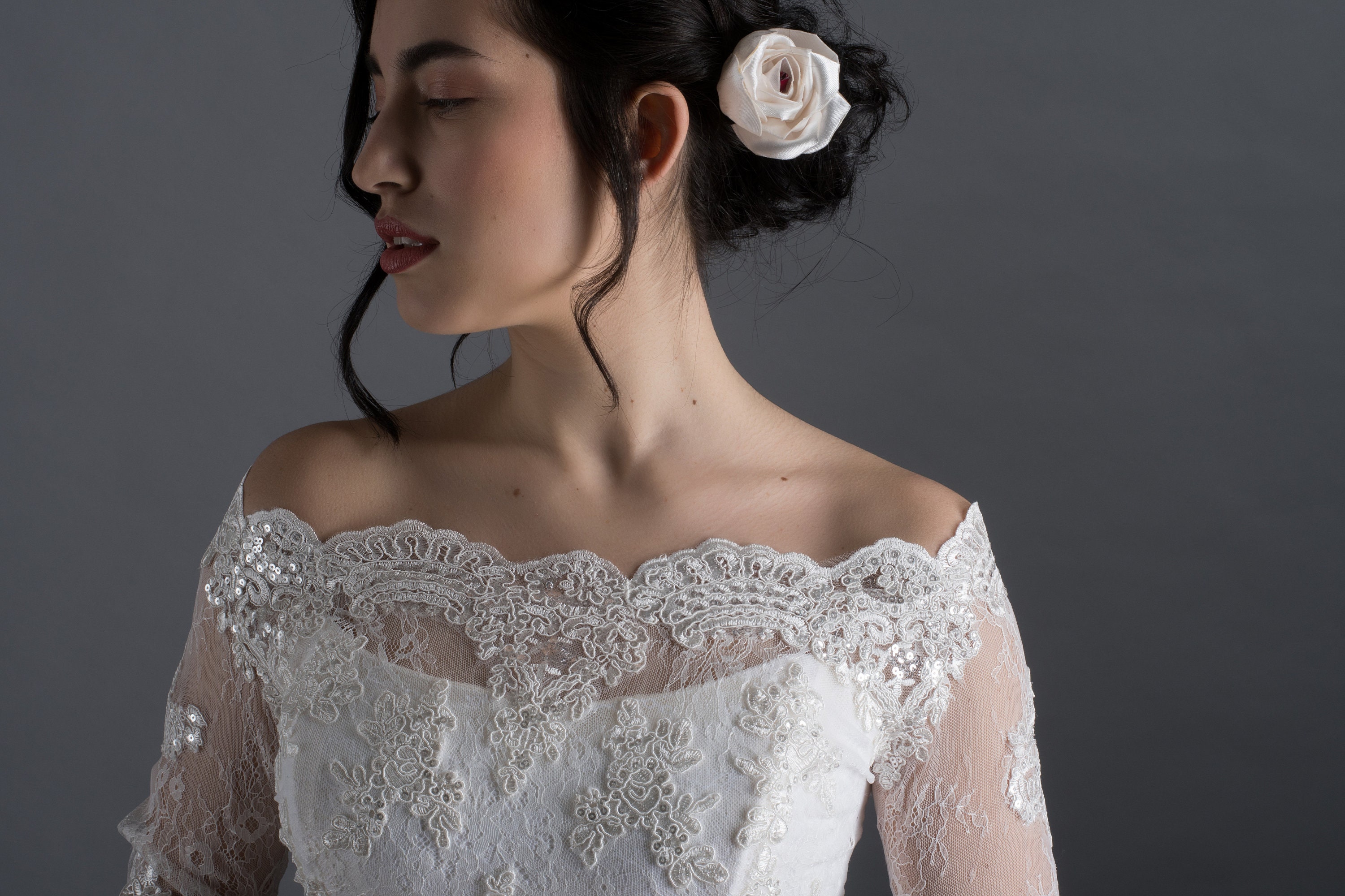 Wedding Bolero Ivory Lace Jacket Wedding Dress Bolero | Etsy