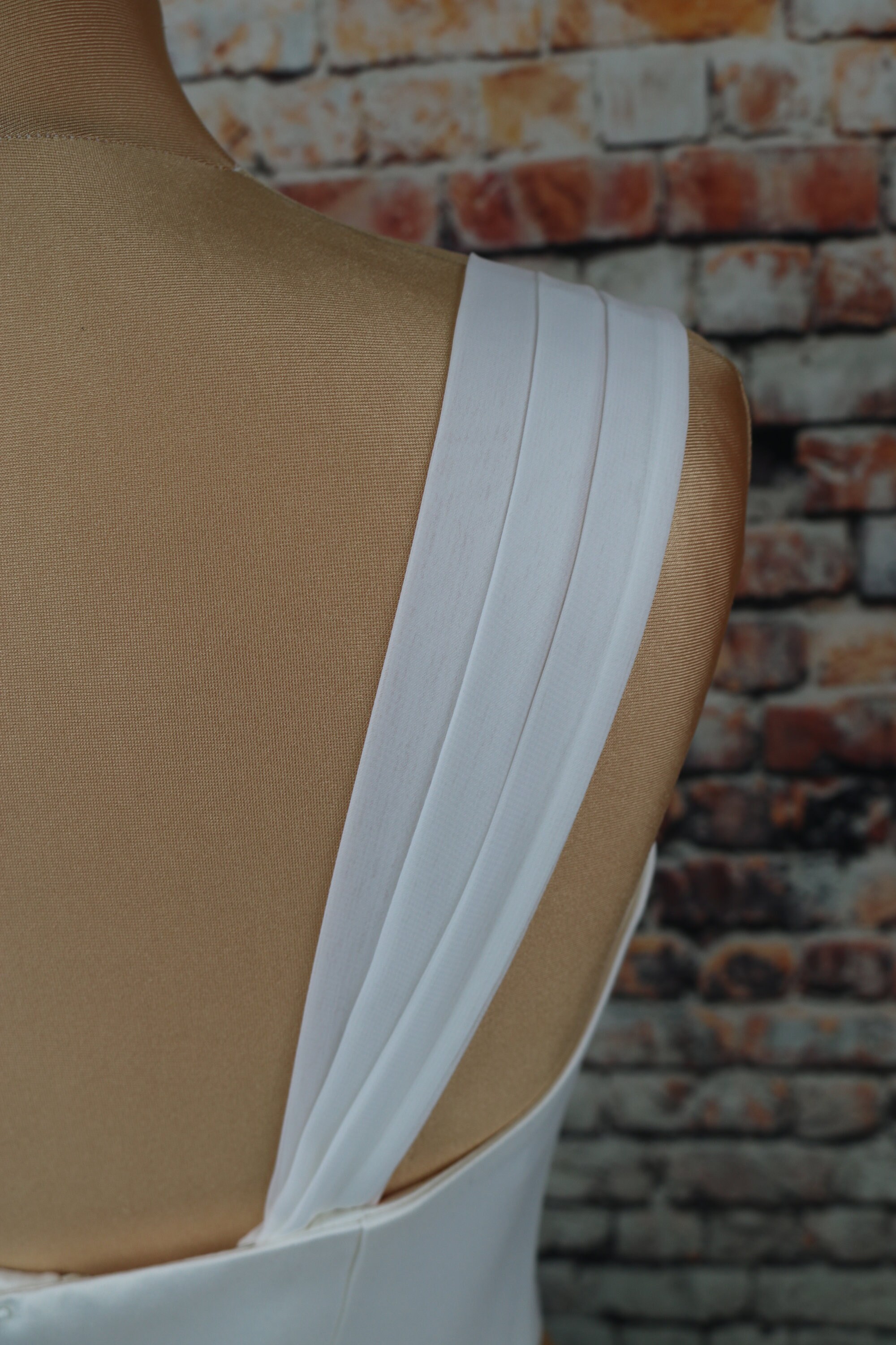 Chiffon DETACHABLE WEDDING DRESS Straps, off Shoulder Straps ...