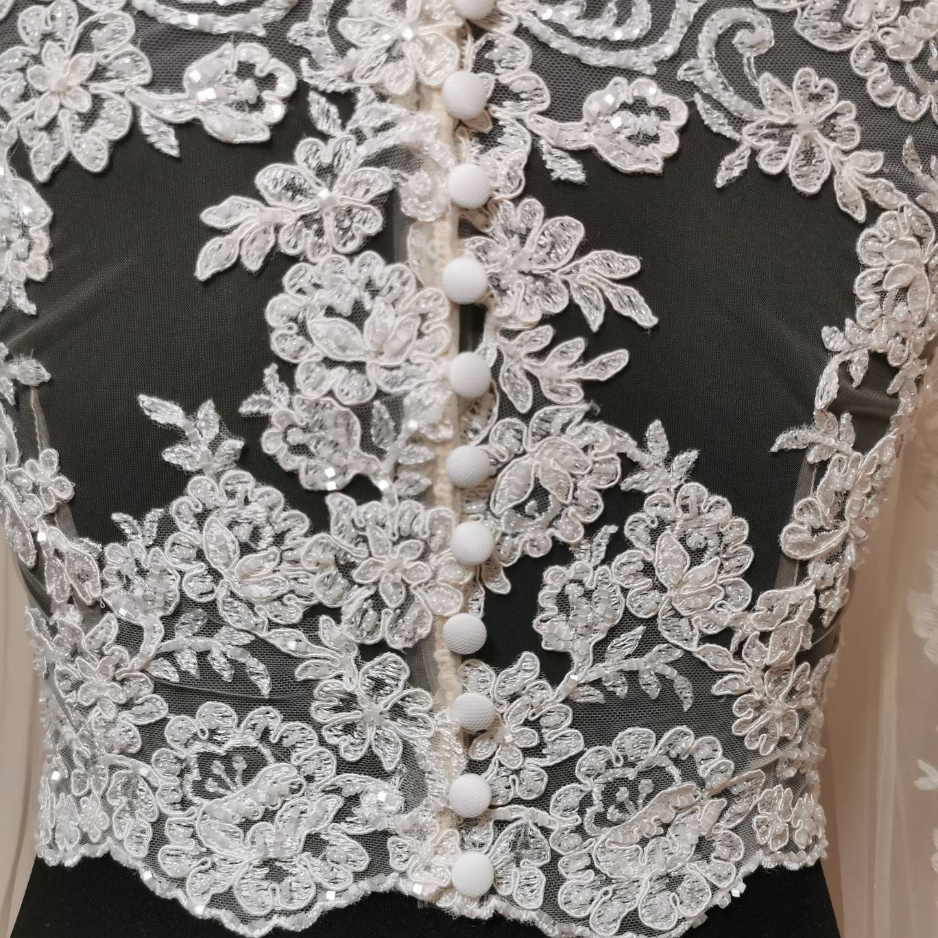 Illusion Tulle and Lace Wedding Bolero Ivory Lace Jacket | Etsy