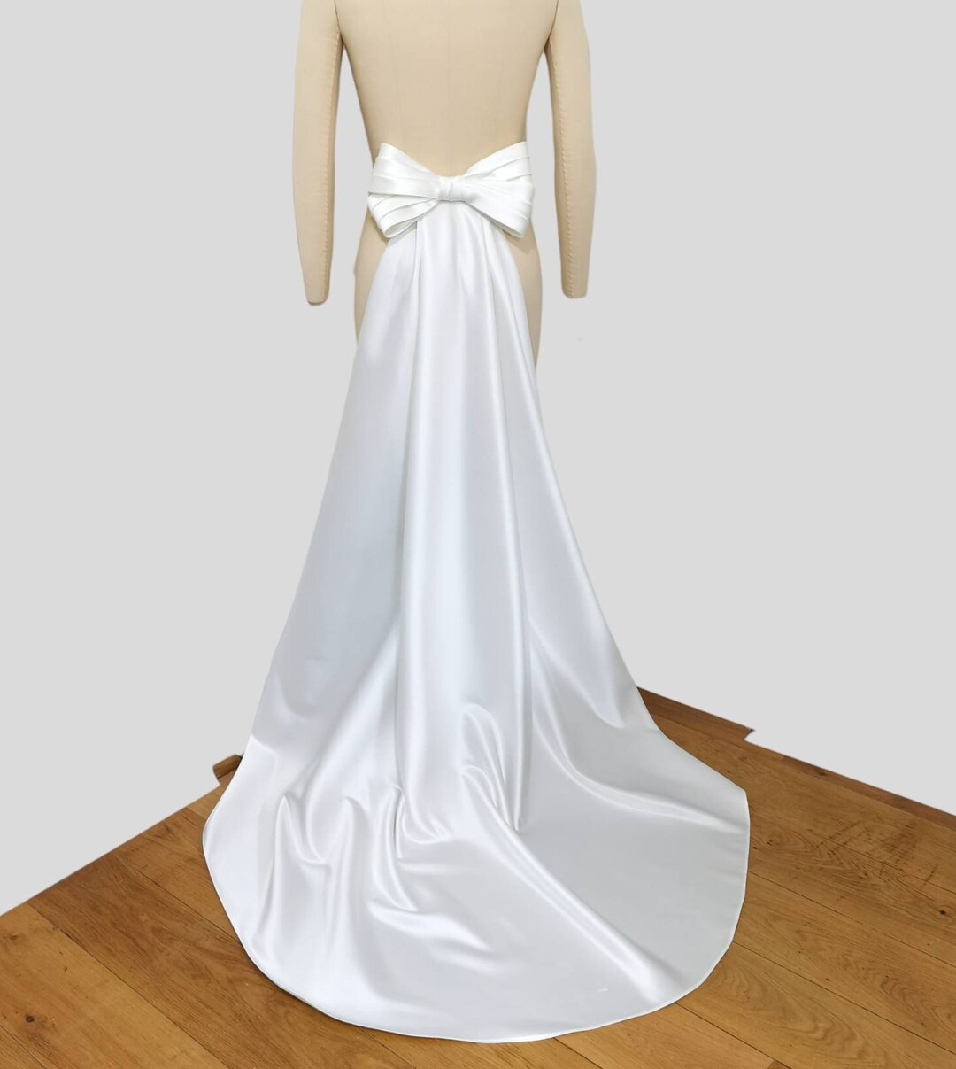 Bridal Detachable Train From Satin Bridal Skirt Detachable - Etsy