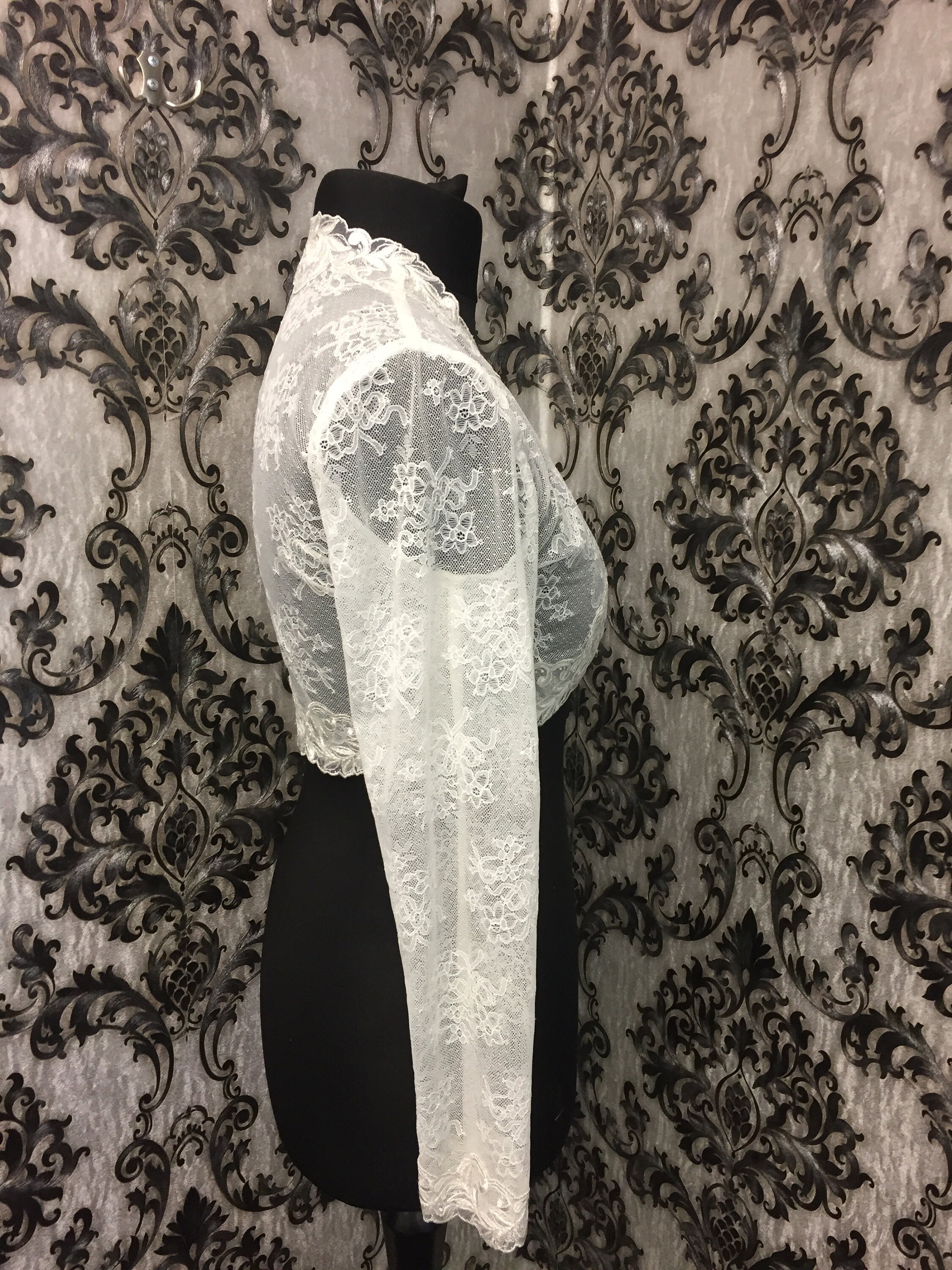 Wedding Bolero Long Sleeve Wedding Jacket Lace Bolero for - Etsy UK
