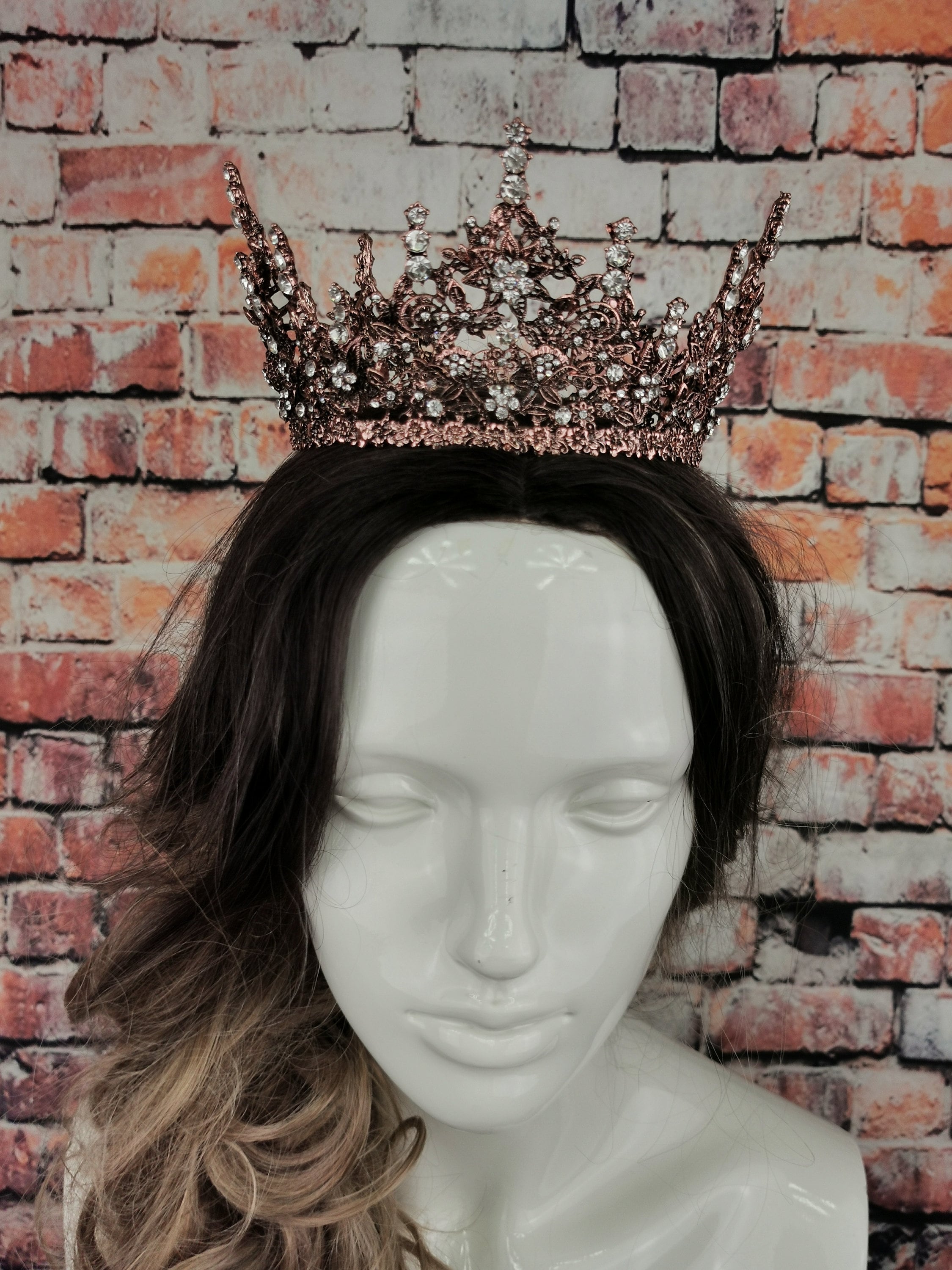 Bride Crown, Wedding Crown, Bridal Tiara, Silver Bridal Crown With ...