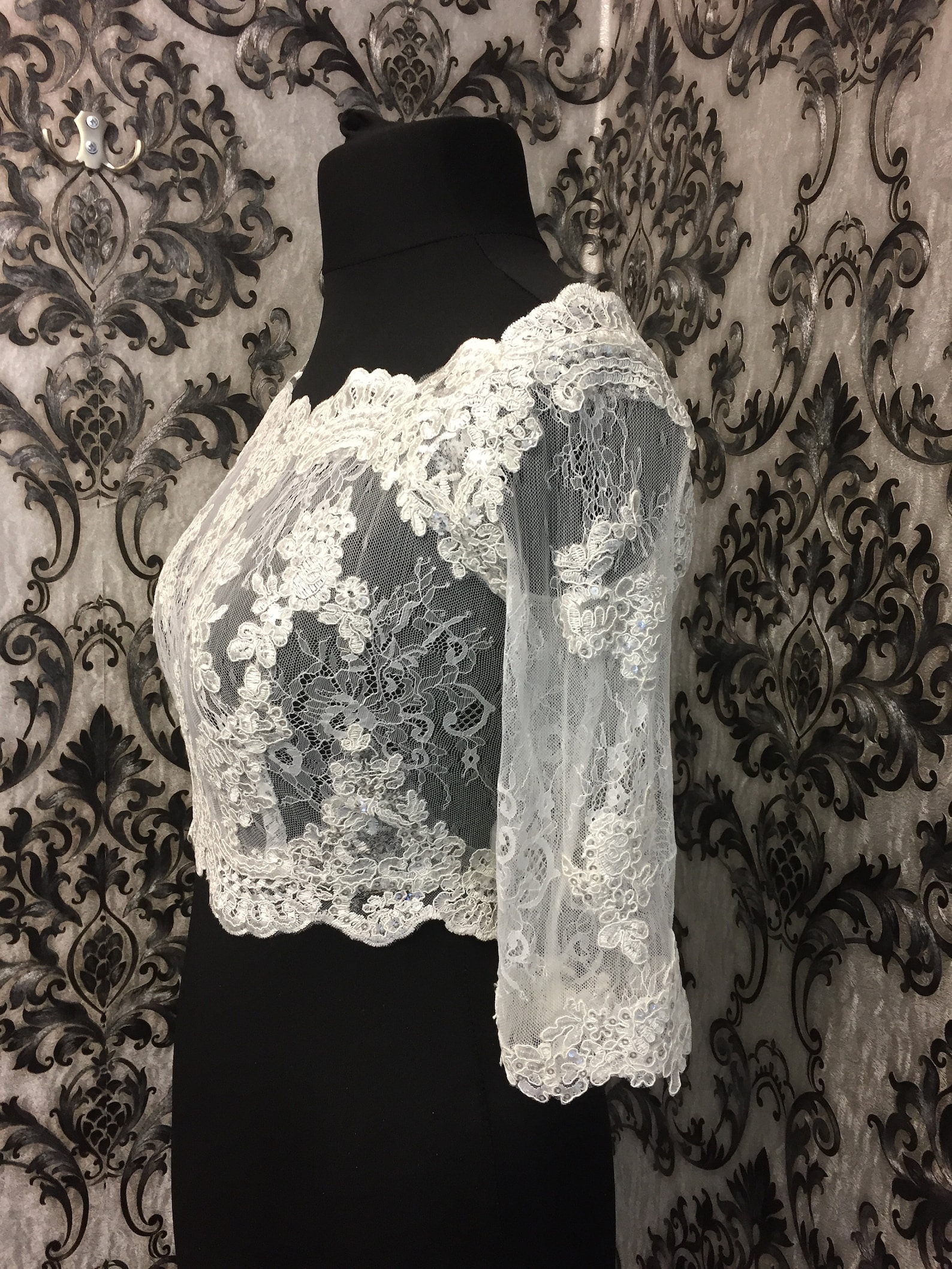 Wedding Bolero Ivory Lace Jacket Wedding Dress Bolero | Etsy