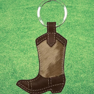 Cowboy Boot Keychain, Horse Lover Keychain, Cowboy Boot Key Ring, - Etsy