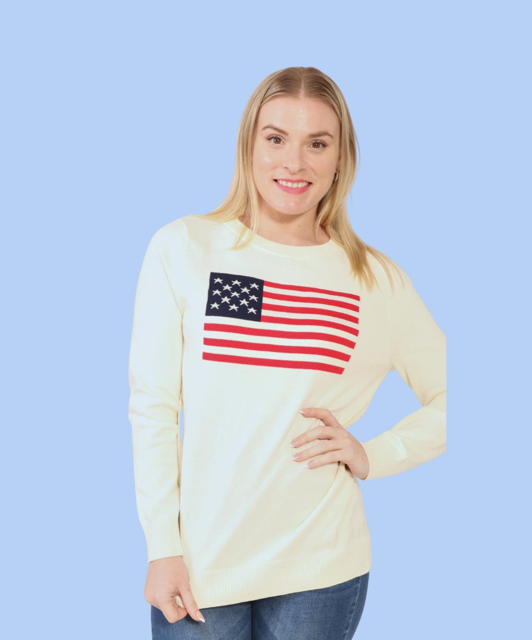 Womens American Flag Sweaters, United States Sweater, Patriotic Sweater ...