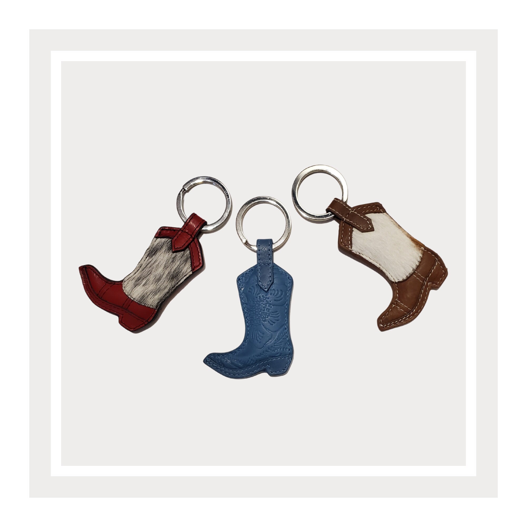 Cowboy Boot Keychain, Horse Lover Keychain, Cowboy Boot Key Ring, - Etsy