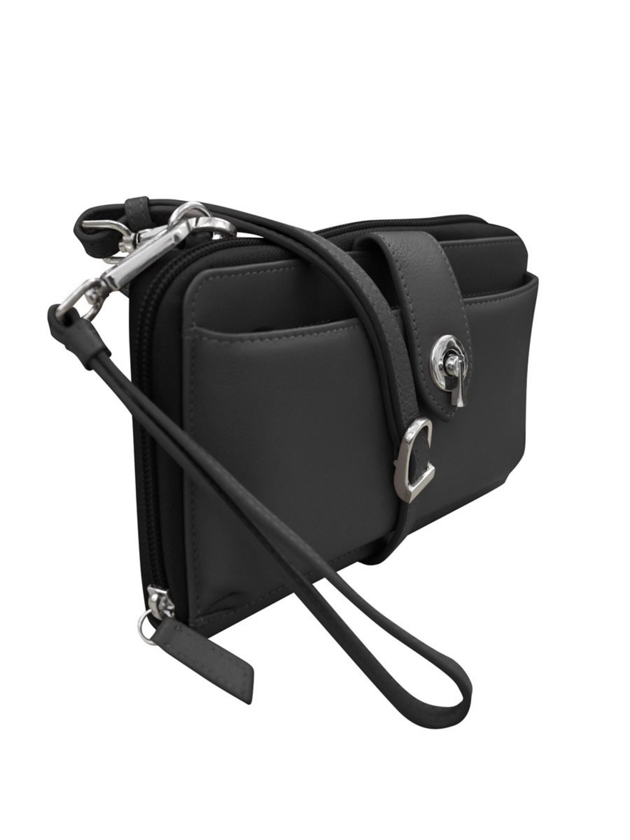 Black Crossbody, Black Cell Phone Wallet - Etsy