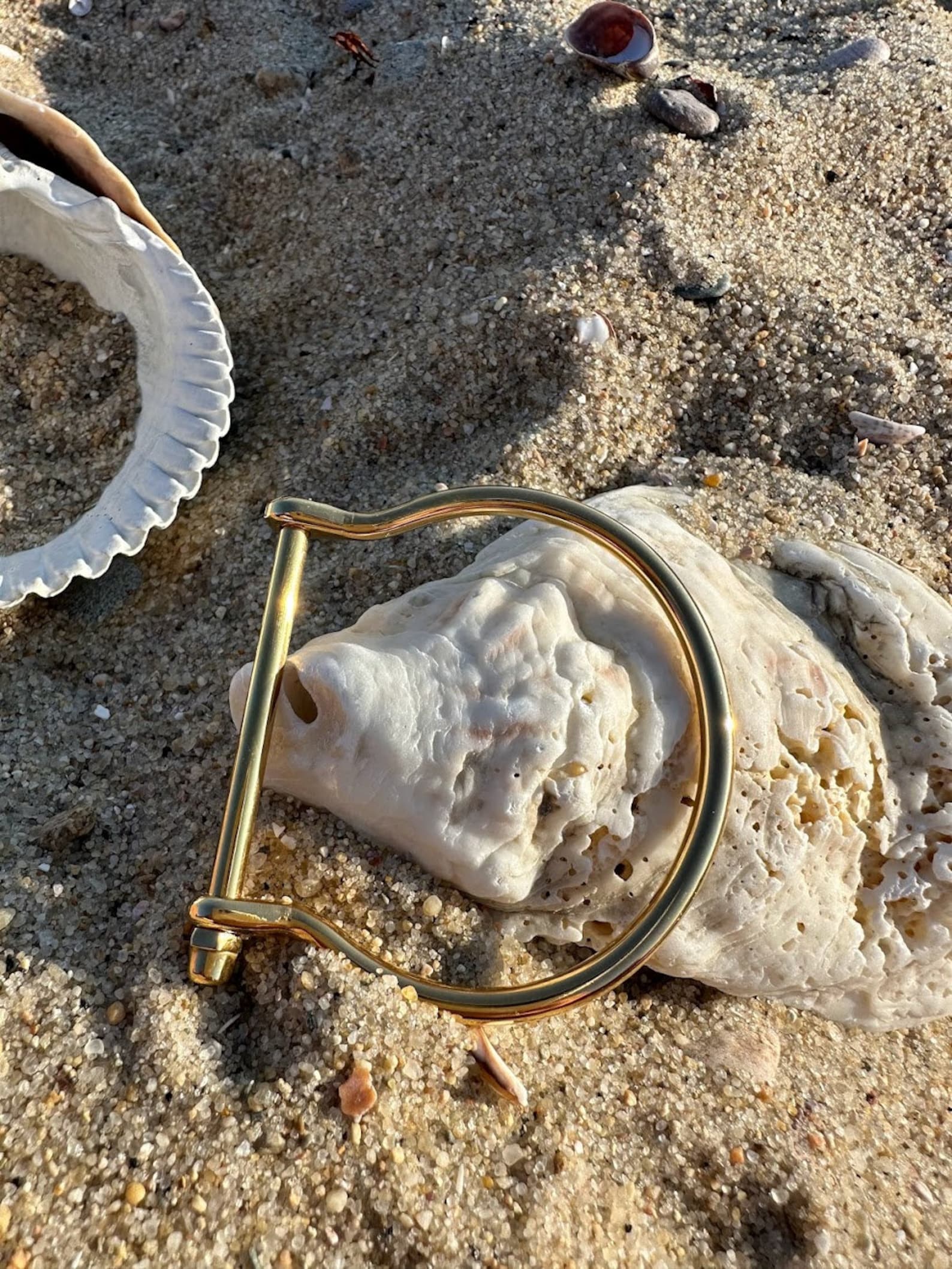 Modern Cuff Bracelet, Shackle Bracelet, Gold Nautical Bracelet ...