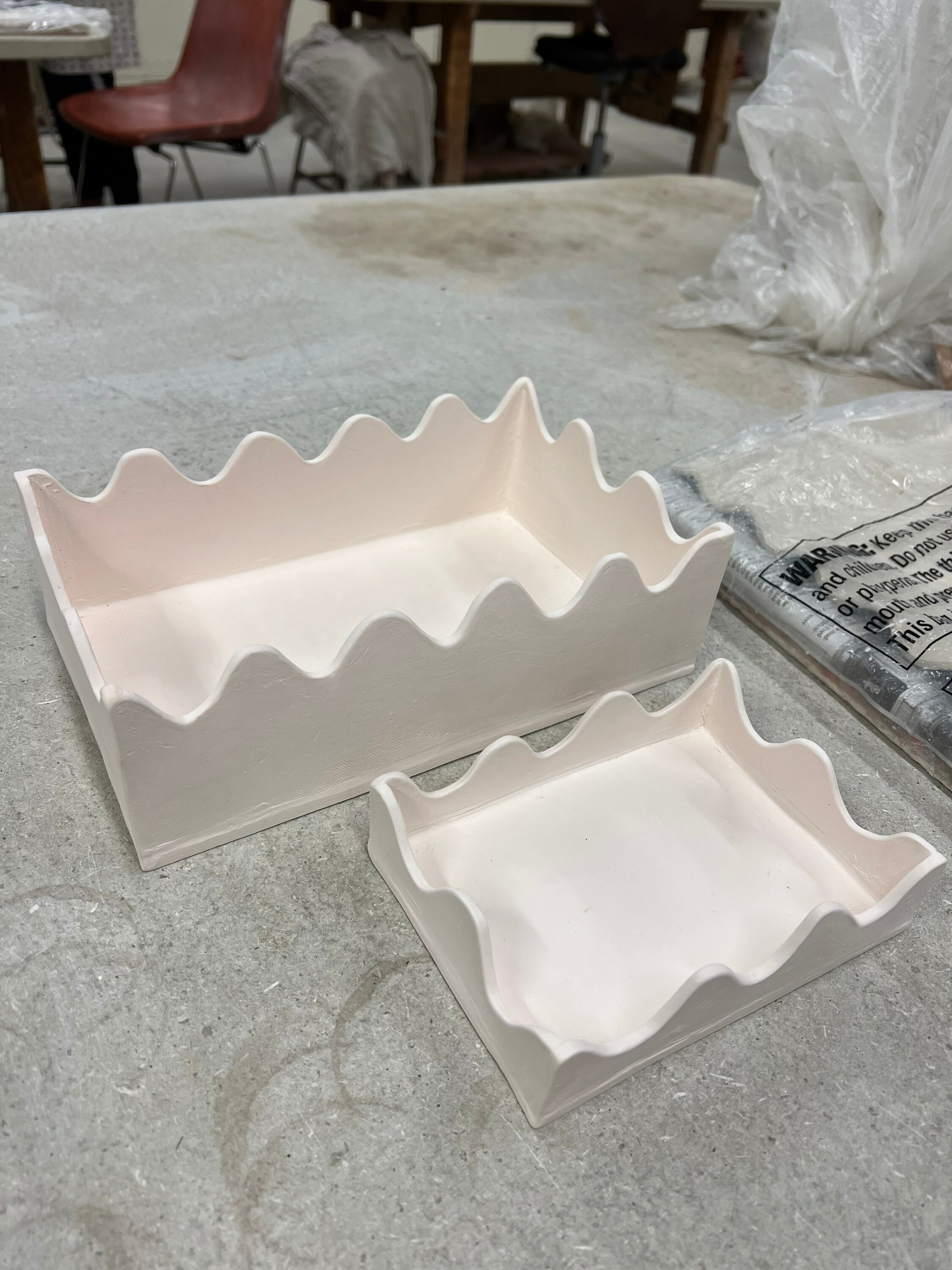Wavy Ceramic Trays - Etsy