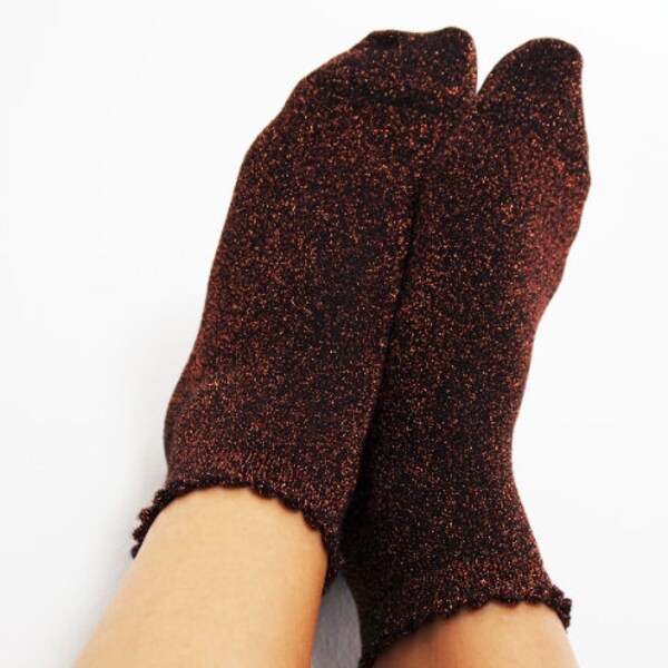 Silver Glitter Socks - Etsy