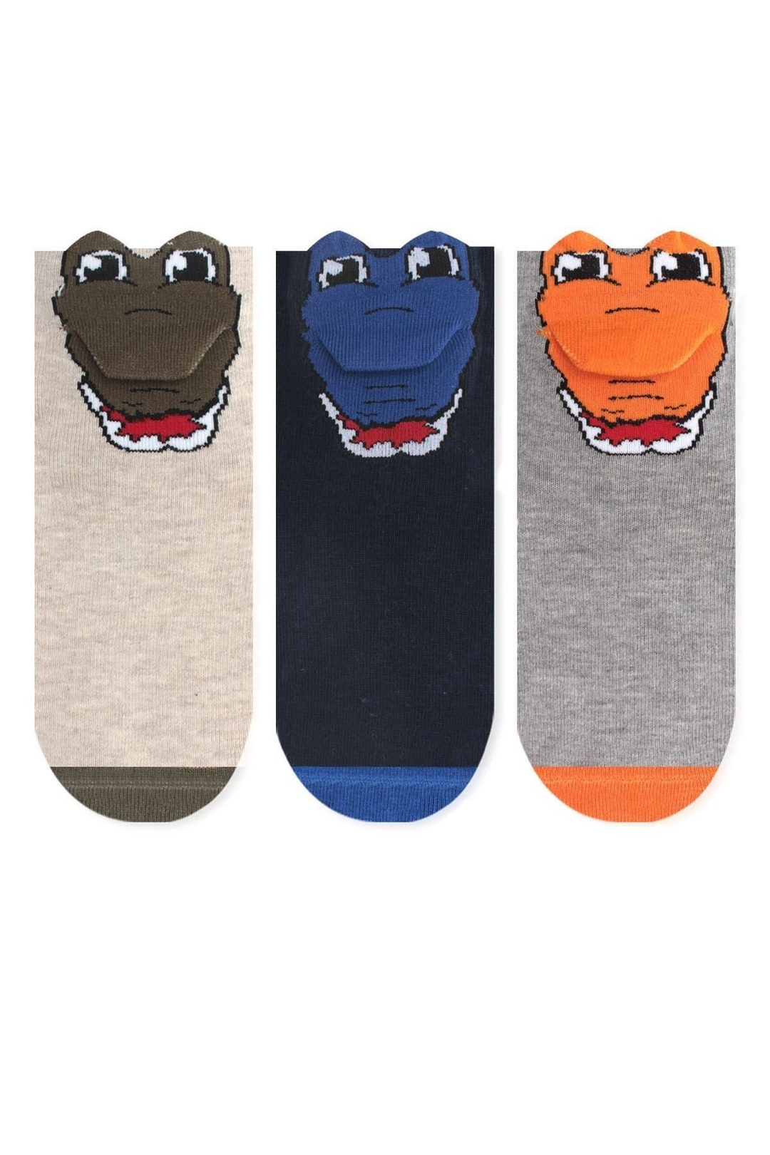 3D Crocodile Socks, Alligator Socks, Silly Youth Socks, Ages for 9-11 ...