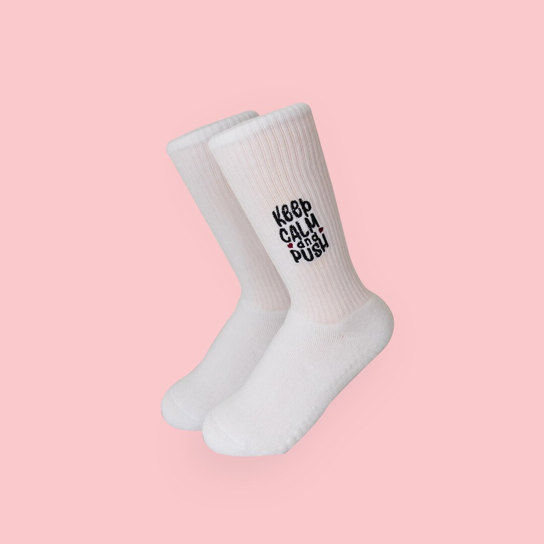Anti-slip Push Socks, Delivery Socks, Embroidery Maternity Labor Socks ...