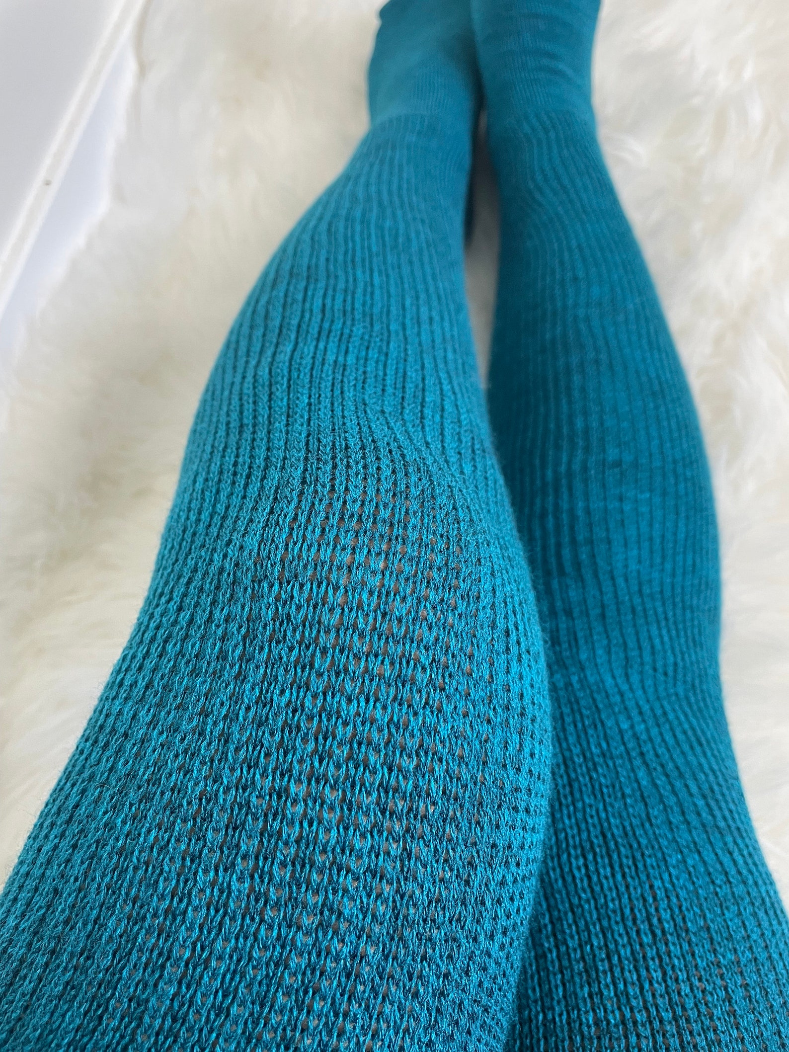 PLUS SIZE Thigh High Socks, Women's Extra Long Over the Knee Stocking ...