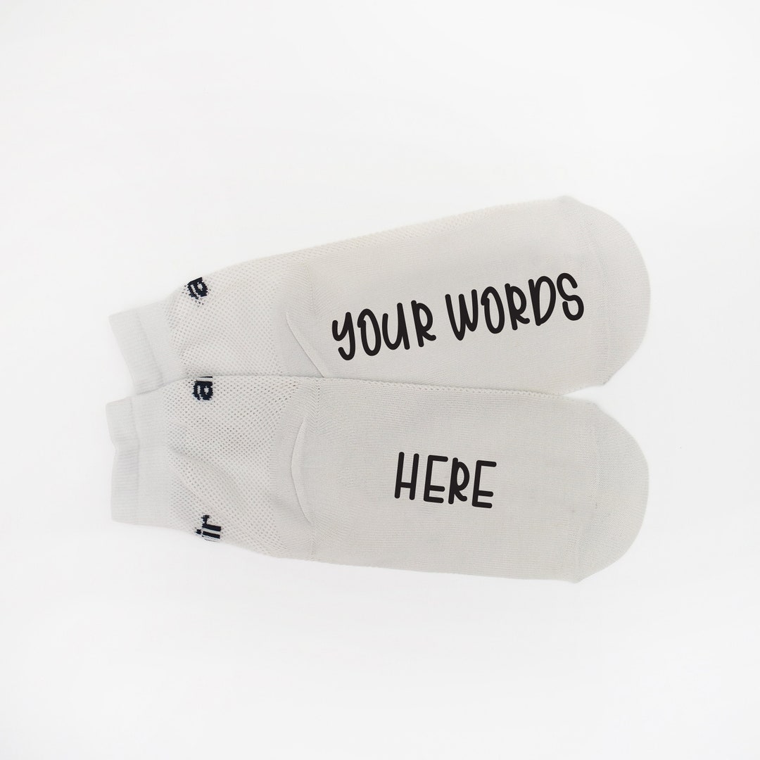 Personalized Socks, If You Can Read This Socks, Custom Text Socks, Add ...