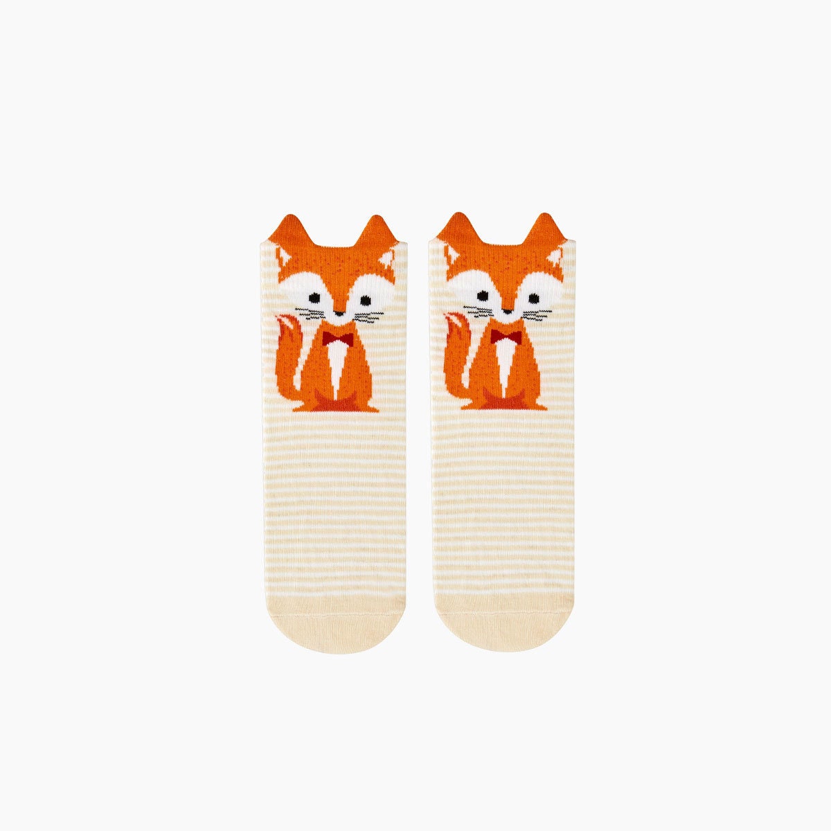 Kid's 3d Fox Crew Socks, 3d Animal Sock, Fall Socks, Orange Color Foxes ...