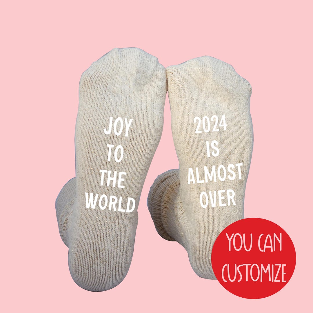 Custom Text Socks, Personalized Saying Socks, If You Can Read This ...