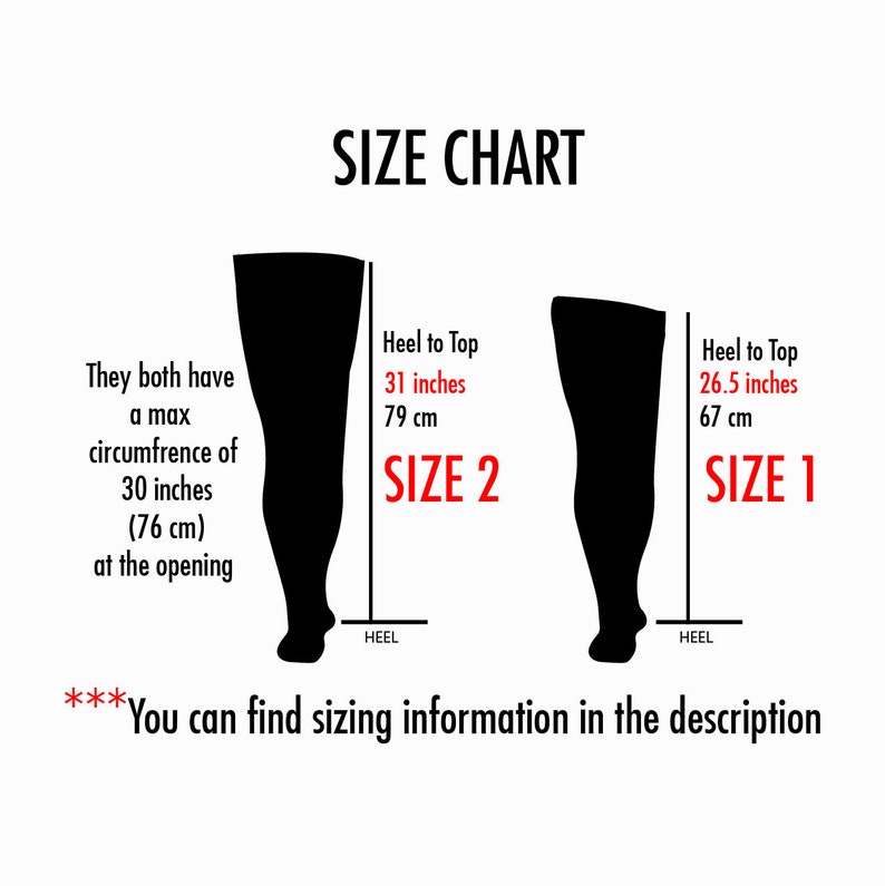 PLUS SIZE Thigh High Socks, Women's Extra Long Over the Knee Stocking ...