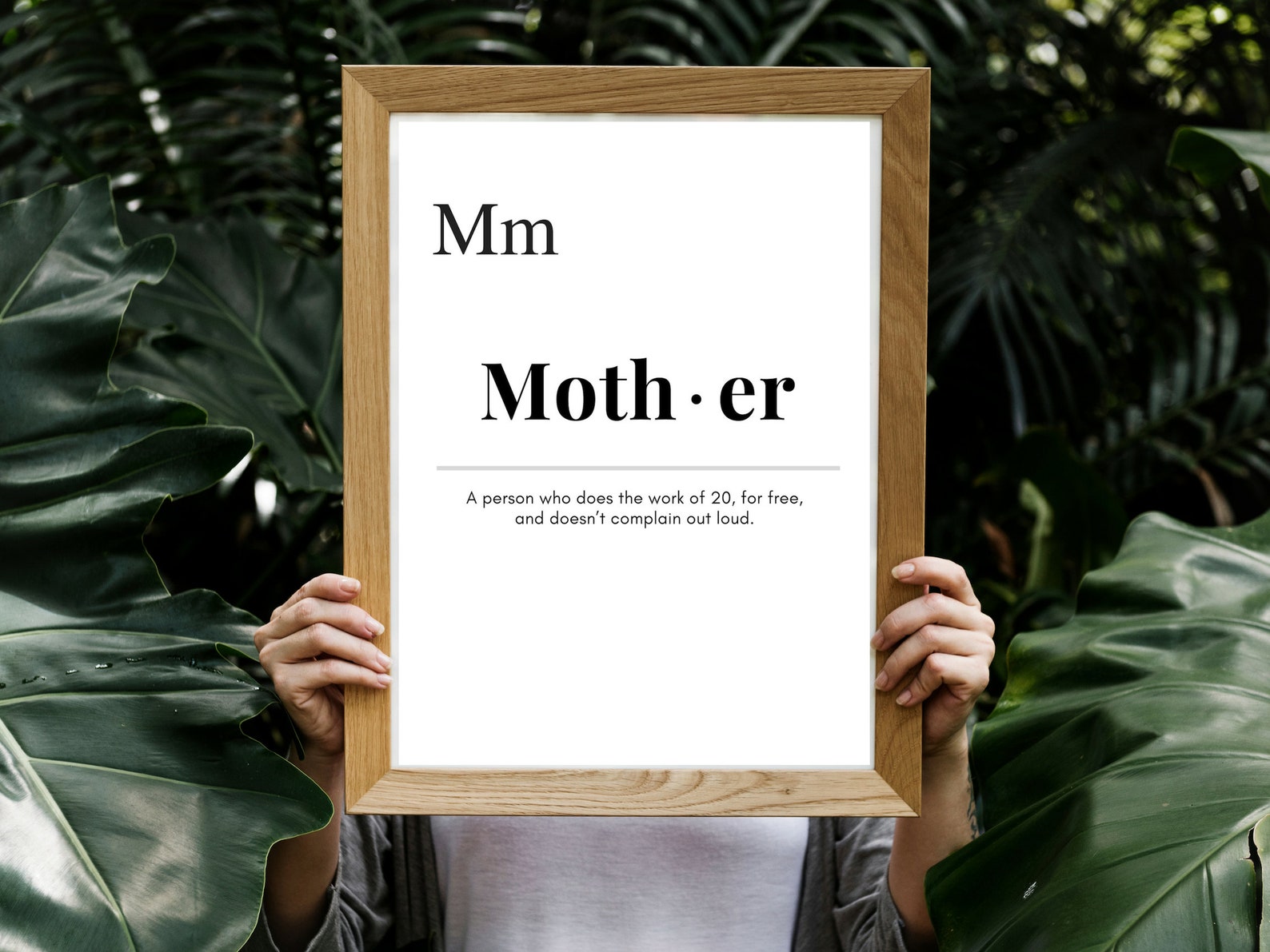 Mother Definition Wall Art Print Mom Day T Play On Words Etsy