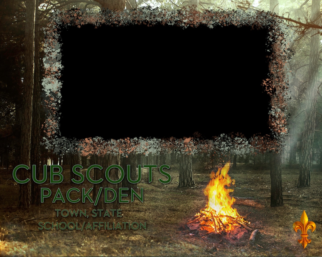 CS1 - Photoshop Template for Cub Scout Photos - Group Photo - Etsy