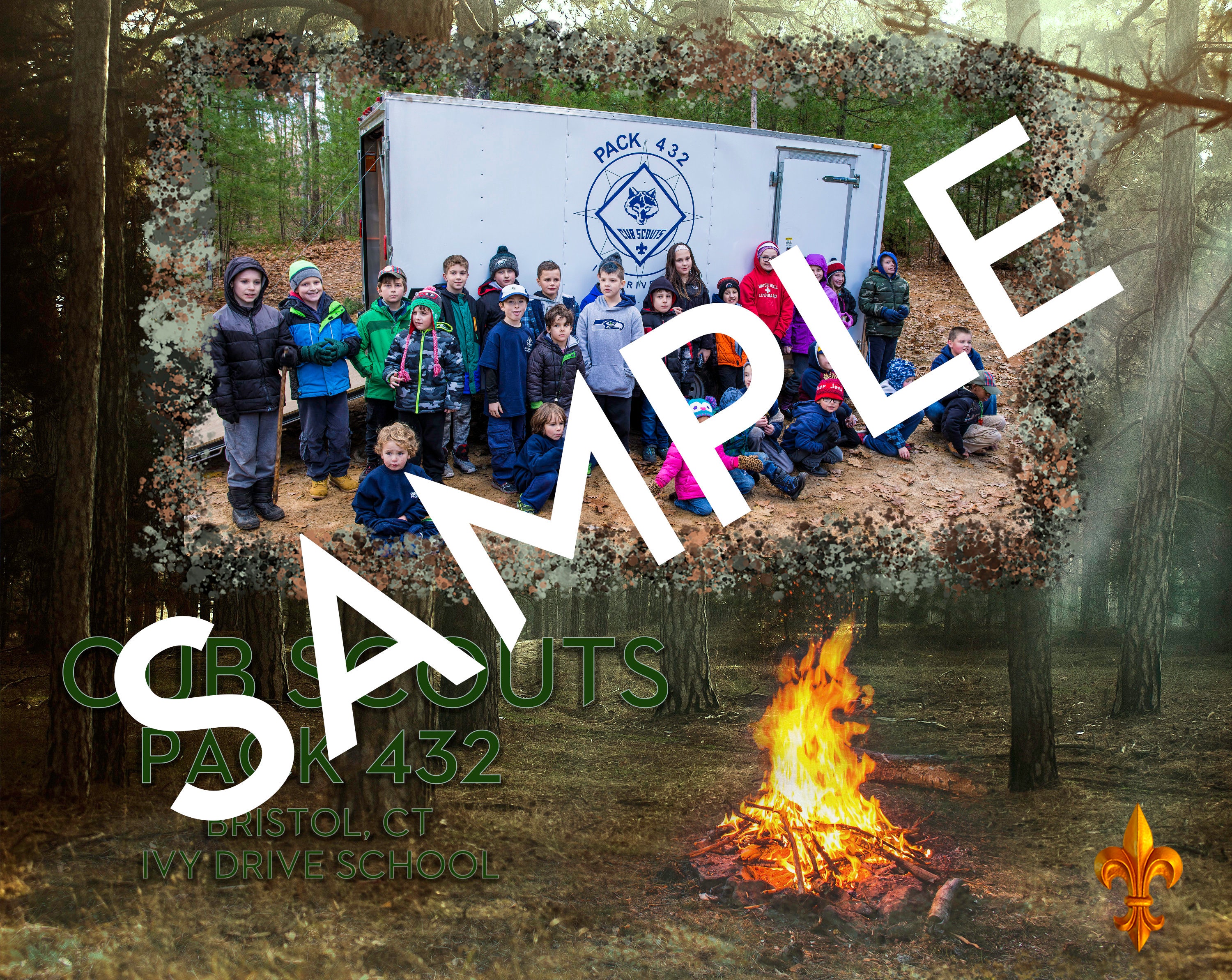 CS1 - Photoshop Template for Cub Scout Photos - Group Photo - Etsy