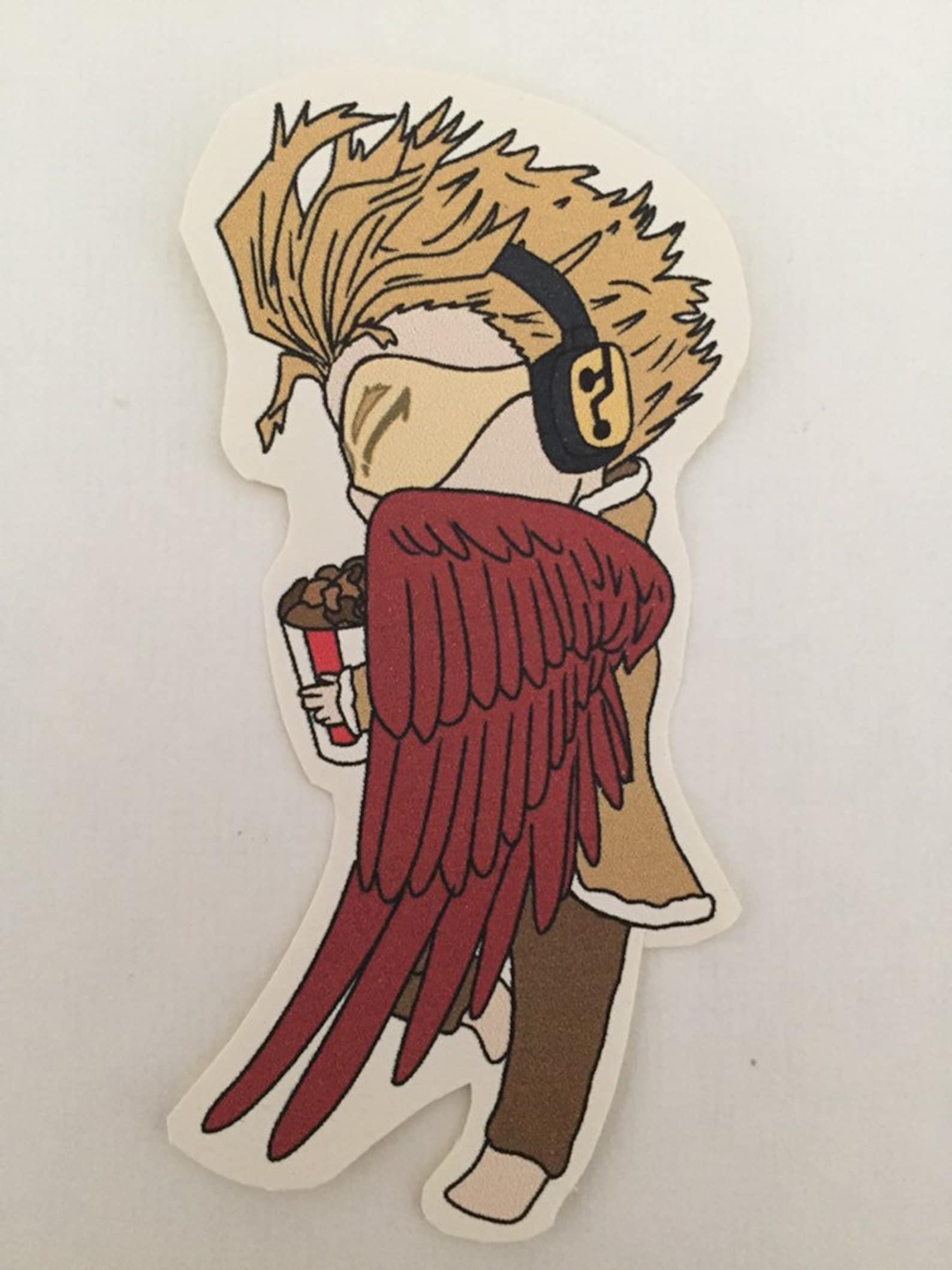 Hawks Cuddling Chicken Bucket Matt Stickers MHA - Etsy