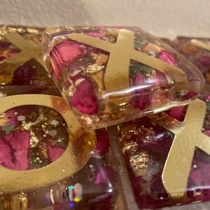 Real Rose Resin Tic Tac Toe Game - Etsy