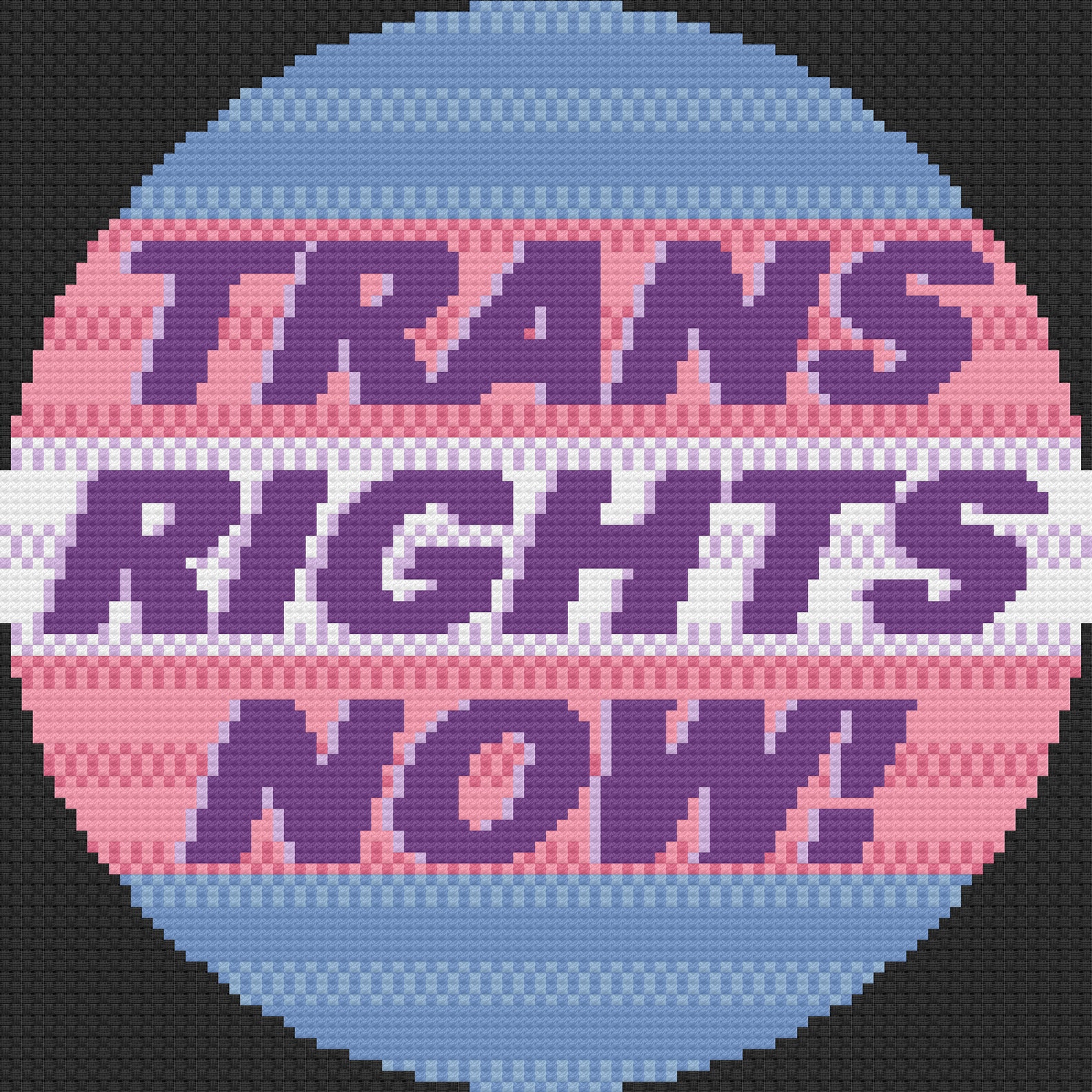 Trans Rights Now! Cross Stitch PDF Pattern - Etsy