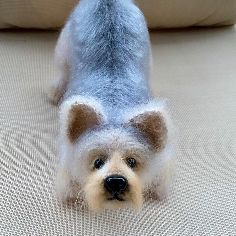 Handmade Crochet Yorkie Puppy | Custom Wool Stuffed Dog | Adorable Gift ...