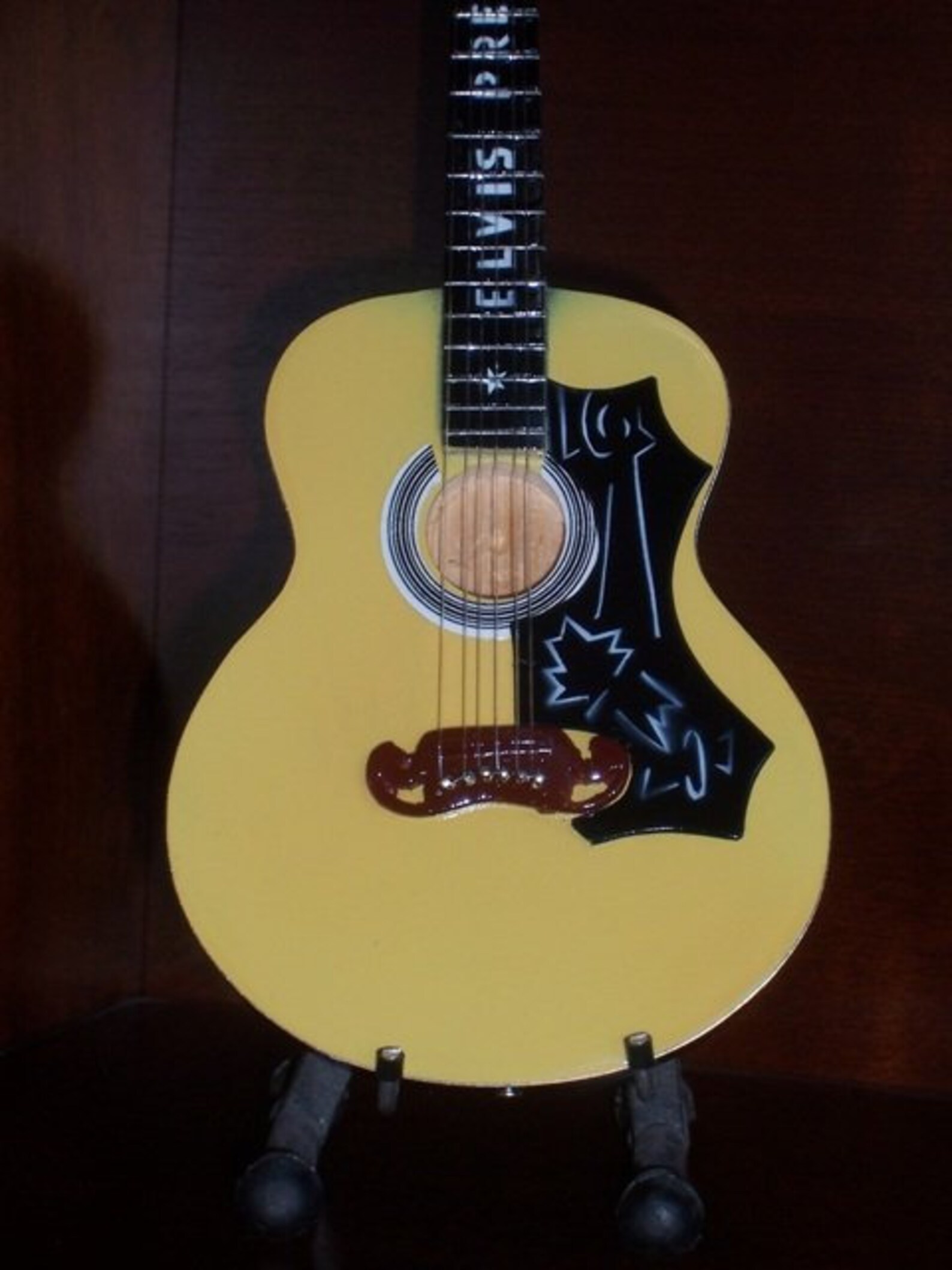 ELVIS PRESLEY Mini Acoustic Guitar Memorabilia Free Stand - Etsy