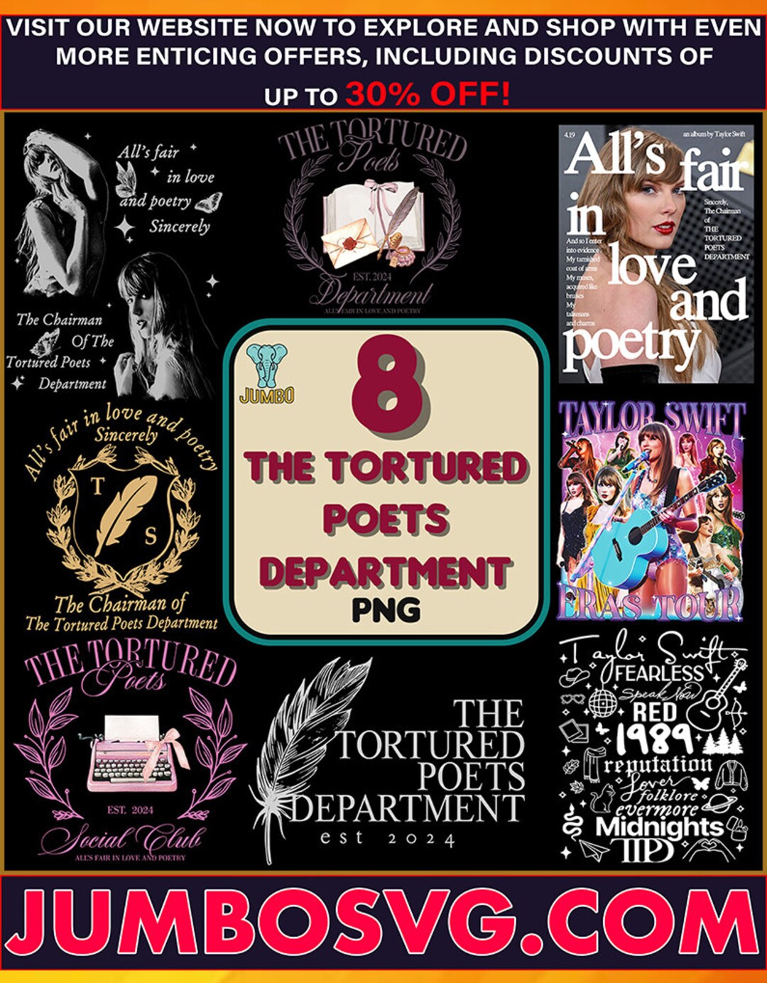 The Tortured Poets Department Png Bundle , the Eras Tour Png, the ...