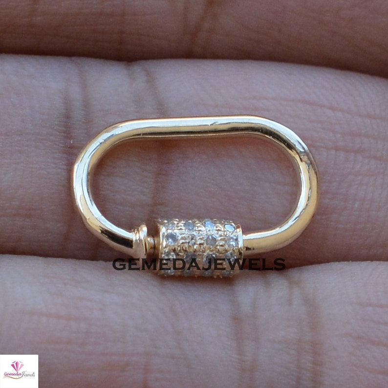 Sale 14k Yellow Gold Diamond Pave Lock Diamond Finding Lock - Etsy