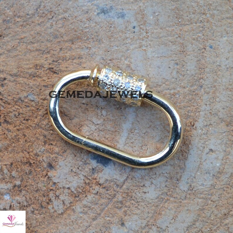 Sale 14k Yellow Gold Diamond Pave Lock Diamond Finding Lock - Etsy