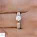 Center Diamond VS1 H Color Ring Solid 18k Yellow Gold Ring - Etsy