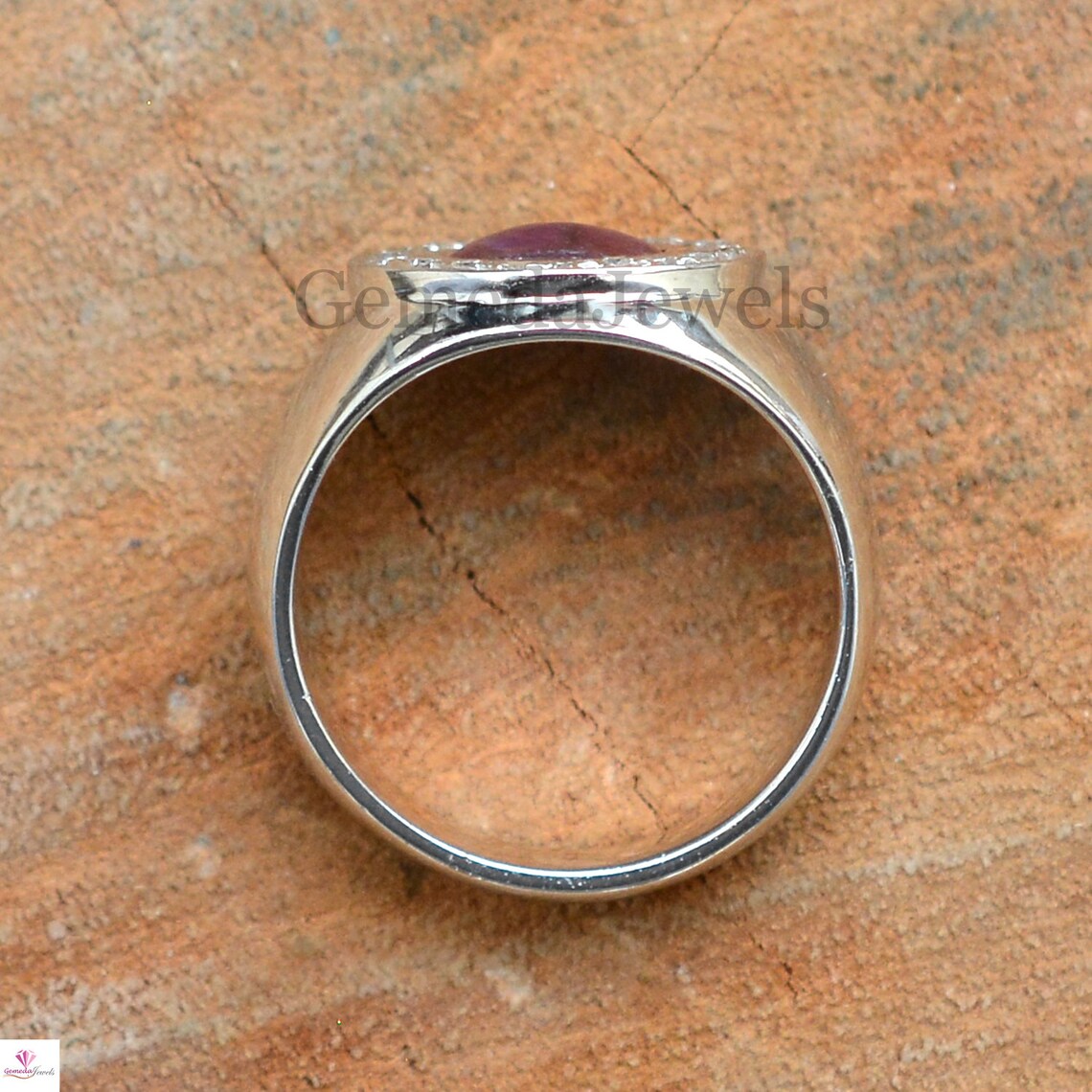 Genuine Ruby Gemstone Ring Men's Ring Jewelry 925 - Etsy