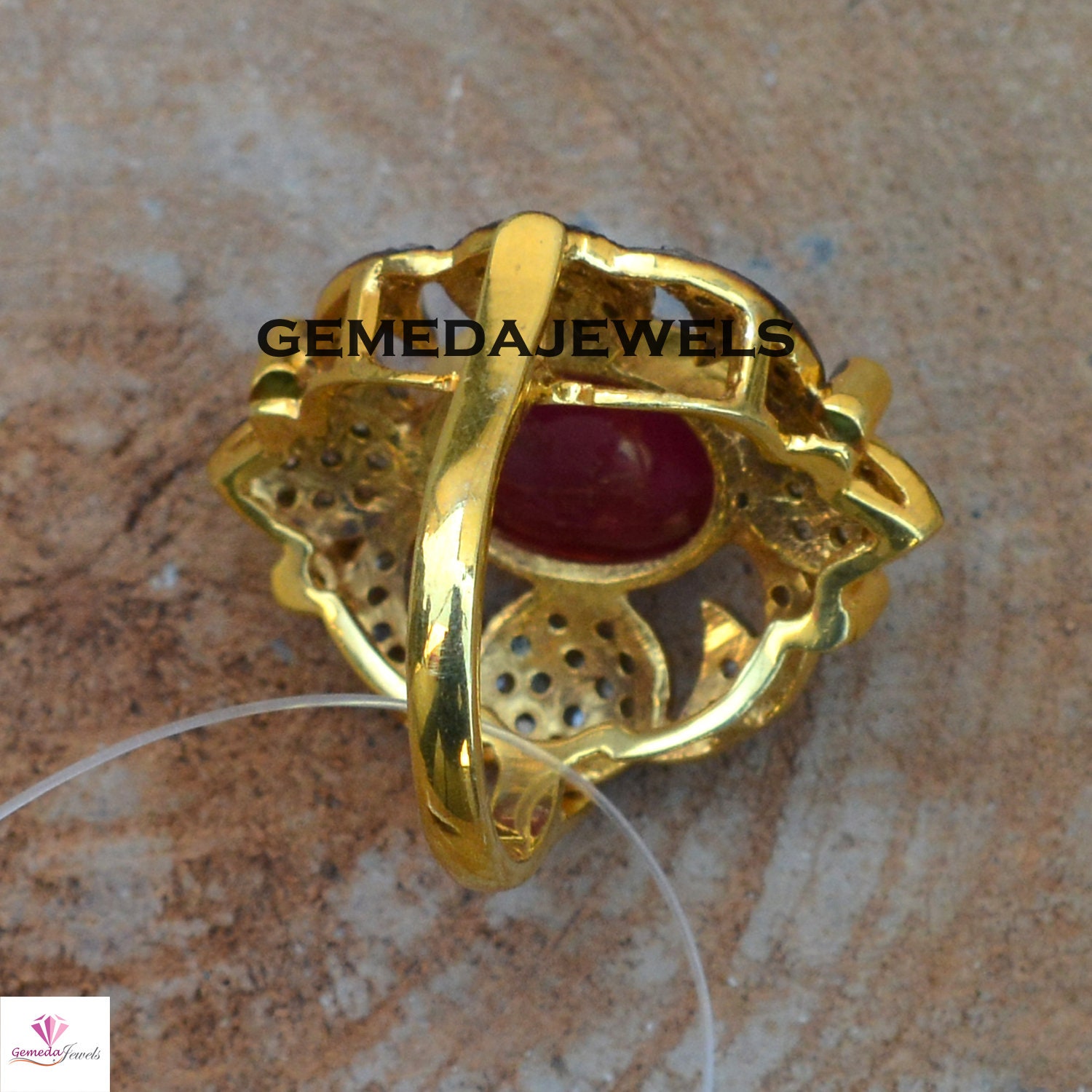 Ruby Gemstone Ring Gold Filled Ring Jewelry Sterling Silver - Etsy