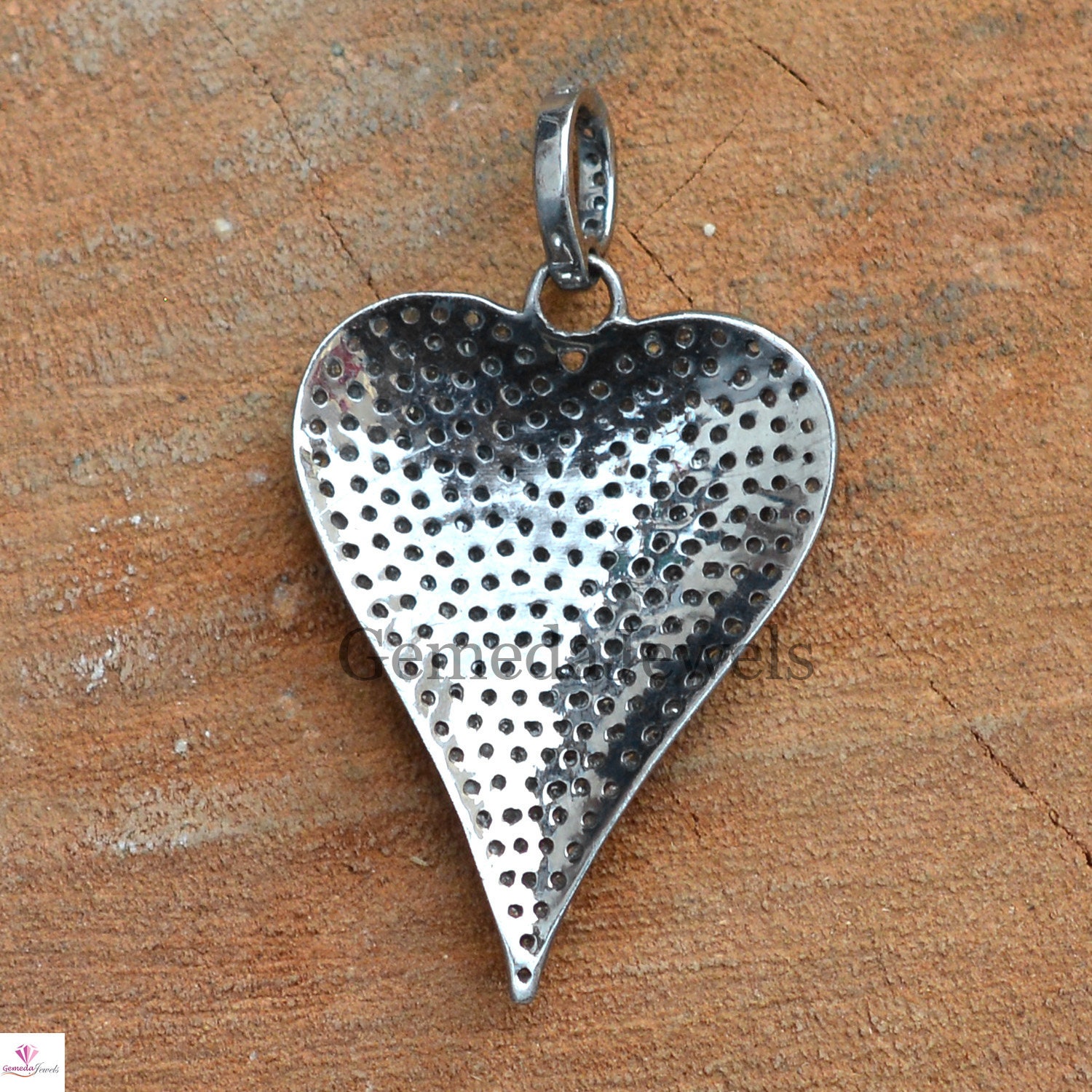 Sale Pave Diamond Pendant 925 Sterling Silver Jewelry | Etsy