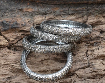 Micro Pave Ring - Etsy