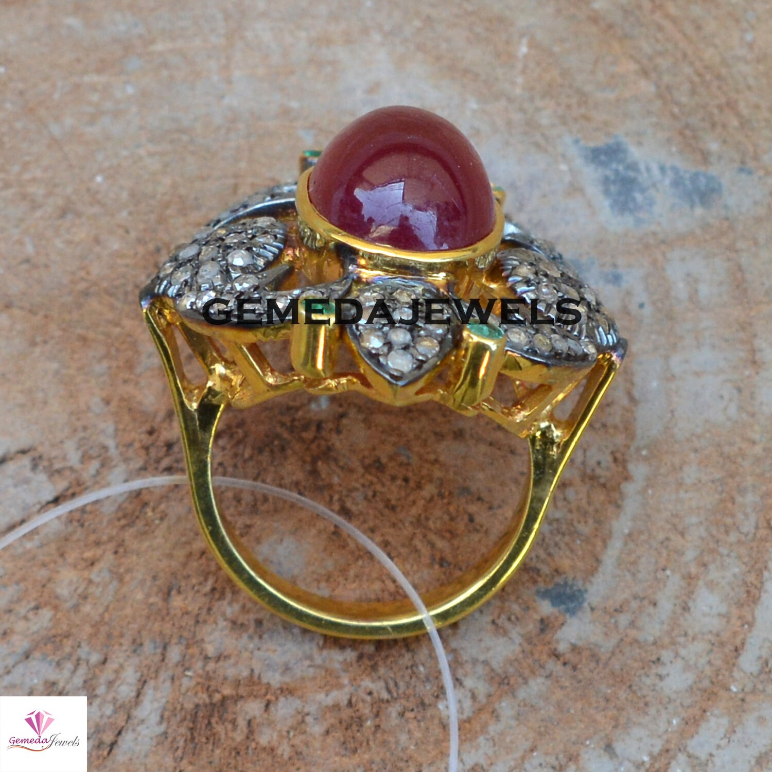Ruby Gemstone Ring Gold Filled Ring Jewelry Sterling Silver - Etsy