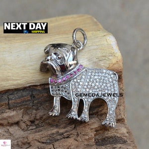 Sale Pave Diamond Dog Pendant, Diamond PUG Pendant, Diamond Animal ...