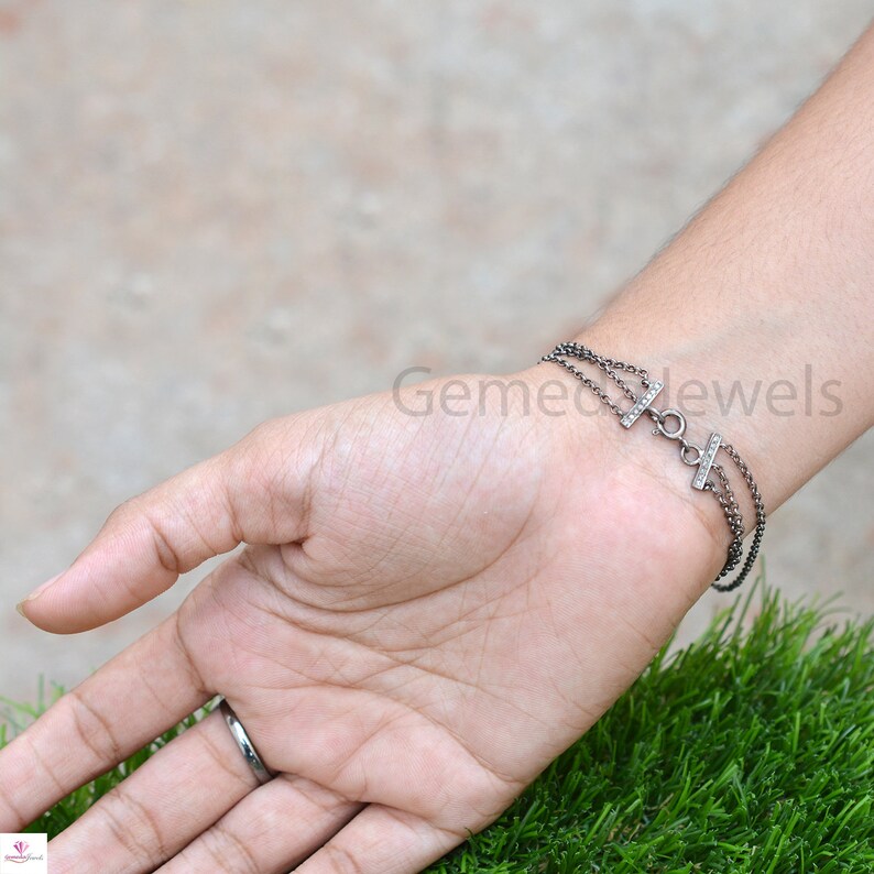 Pave Diamond Emerald Flower Hand Harness, 925 Silver Slave Ring ...