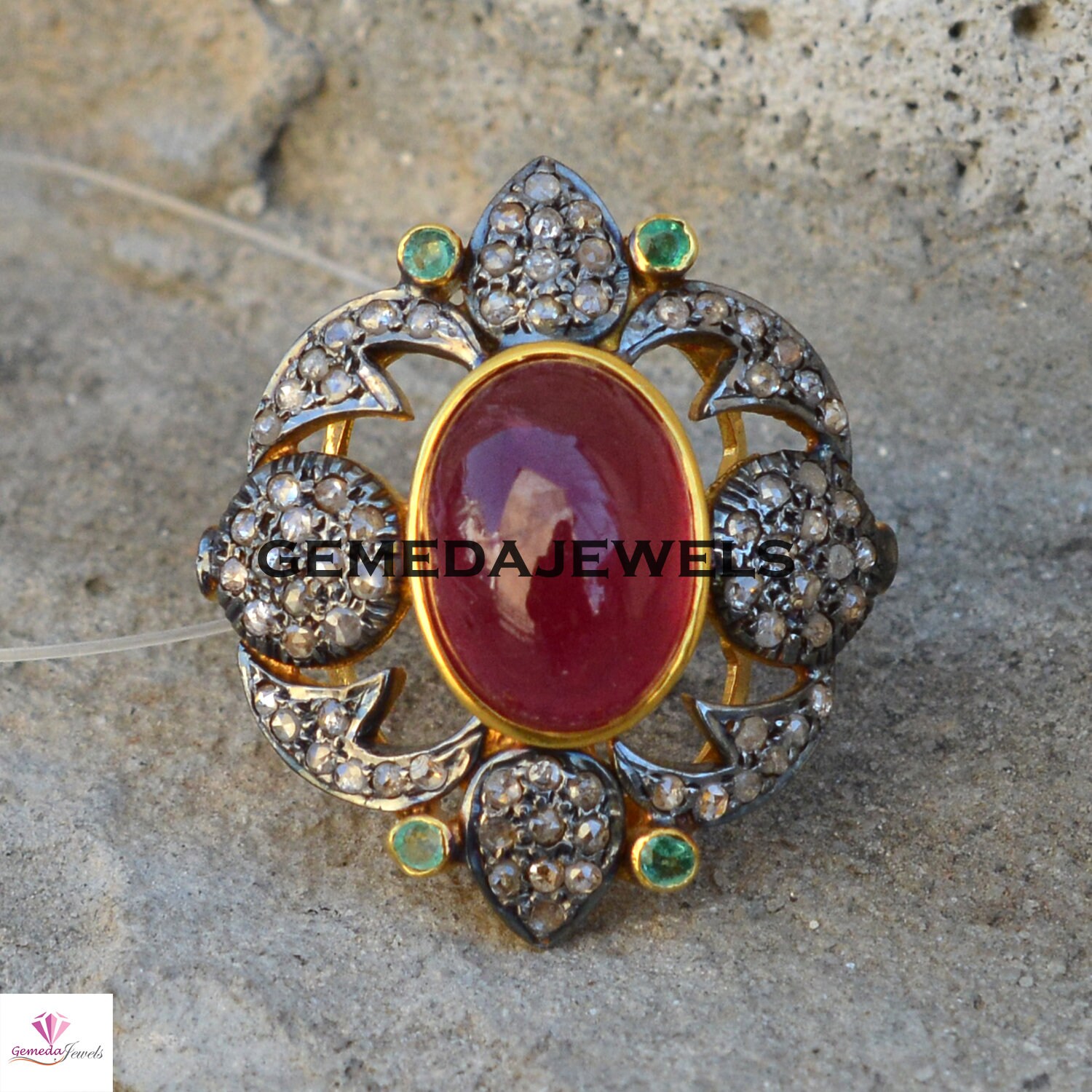 Ruby Gemstone Ring Gold Filled Ring Jewelry Sterling Silver - Etsy