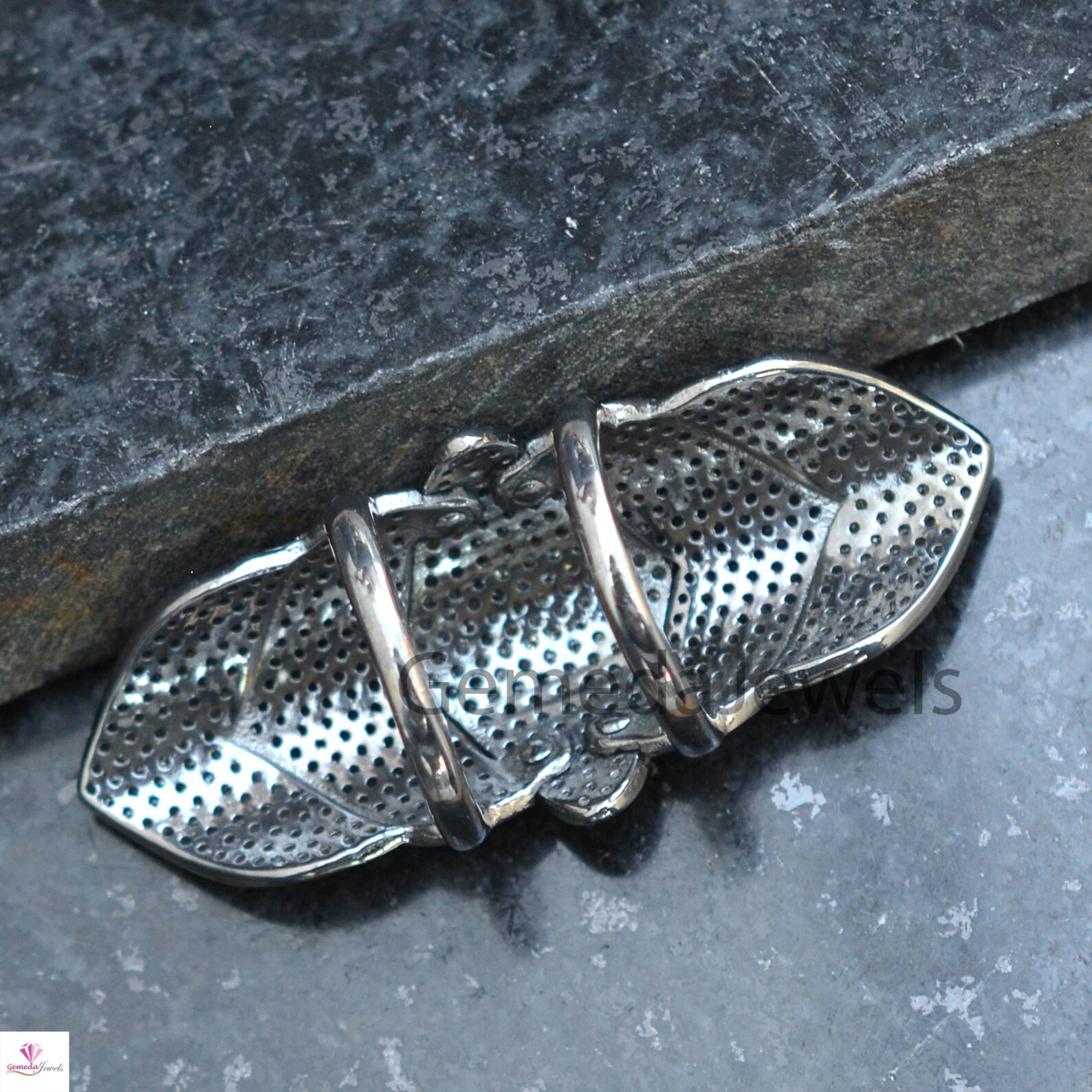 Sale Genuine Pave Diamond Ring Diamond Full Finger Knuckle - Etsy