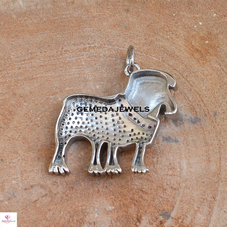 Sale Pave Diamond Dog Pendant Diamond PUG Pendant Diamond - Etsy